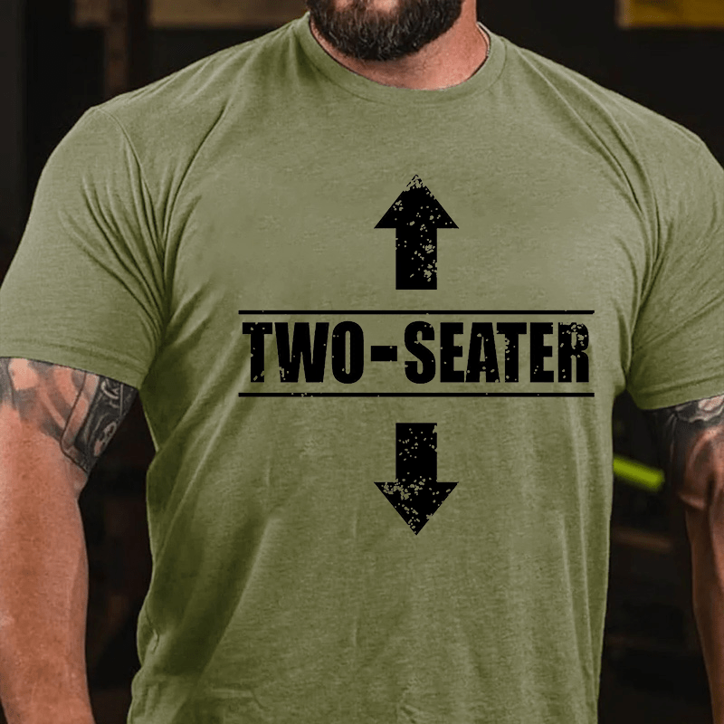 Maturelion Two Seater Funny Cotton T Shirt